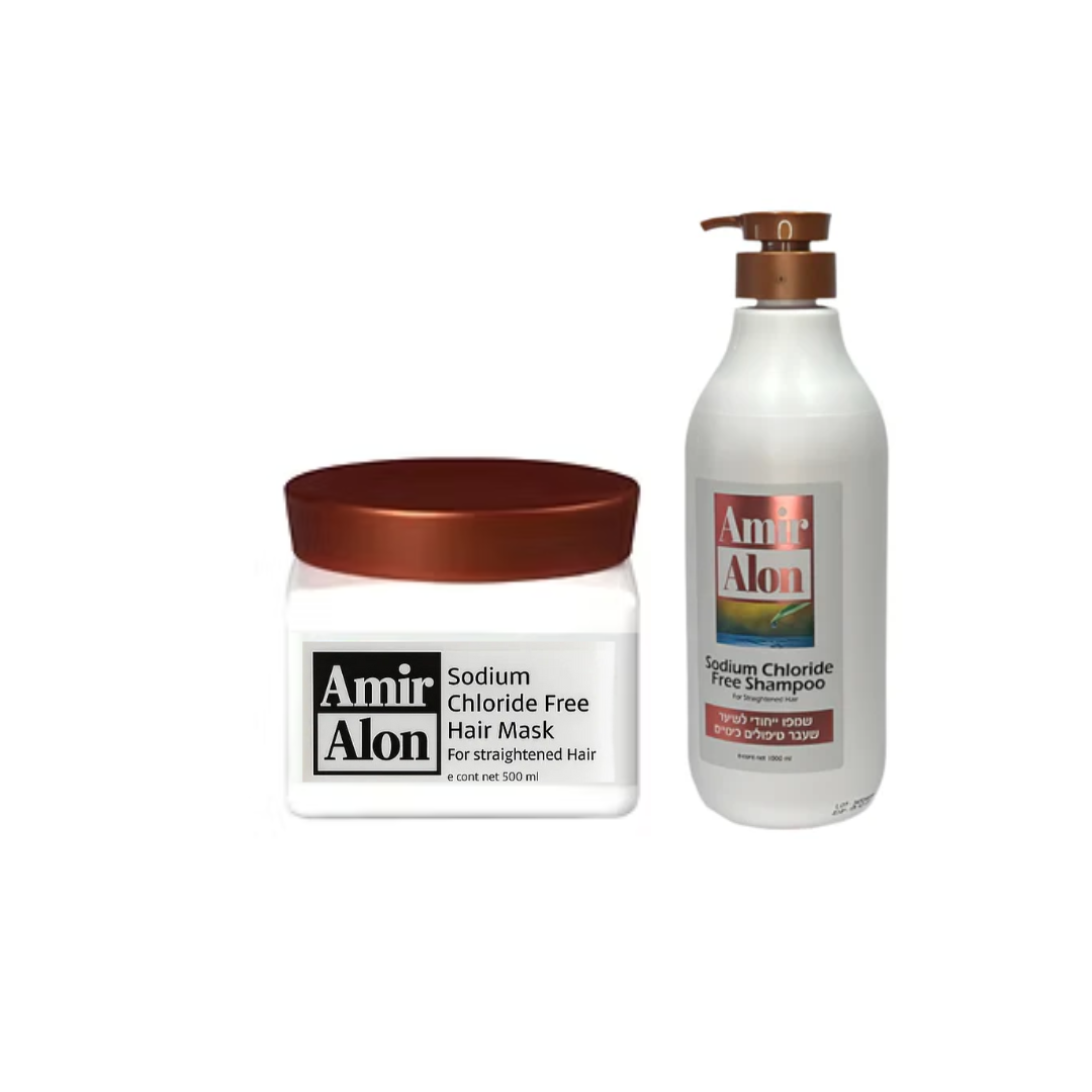שמפו ומסכה ללא מלחים – AMIR ALON – AMIR ALON